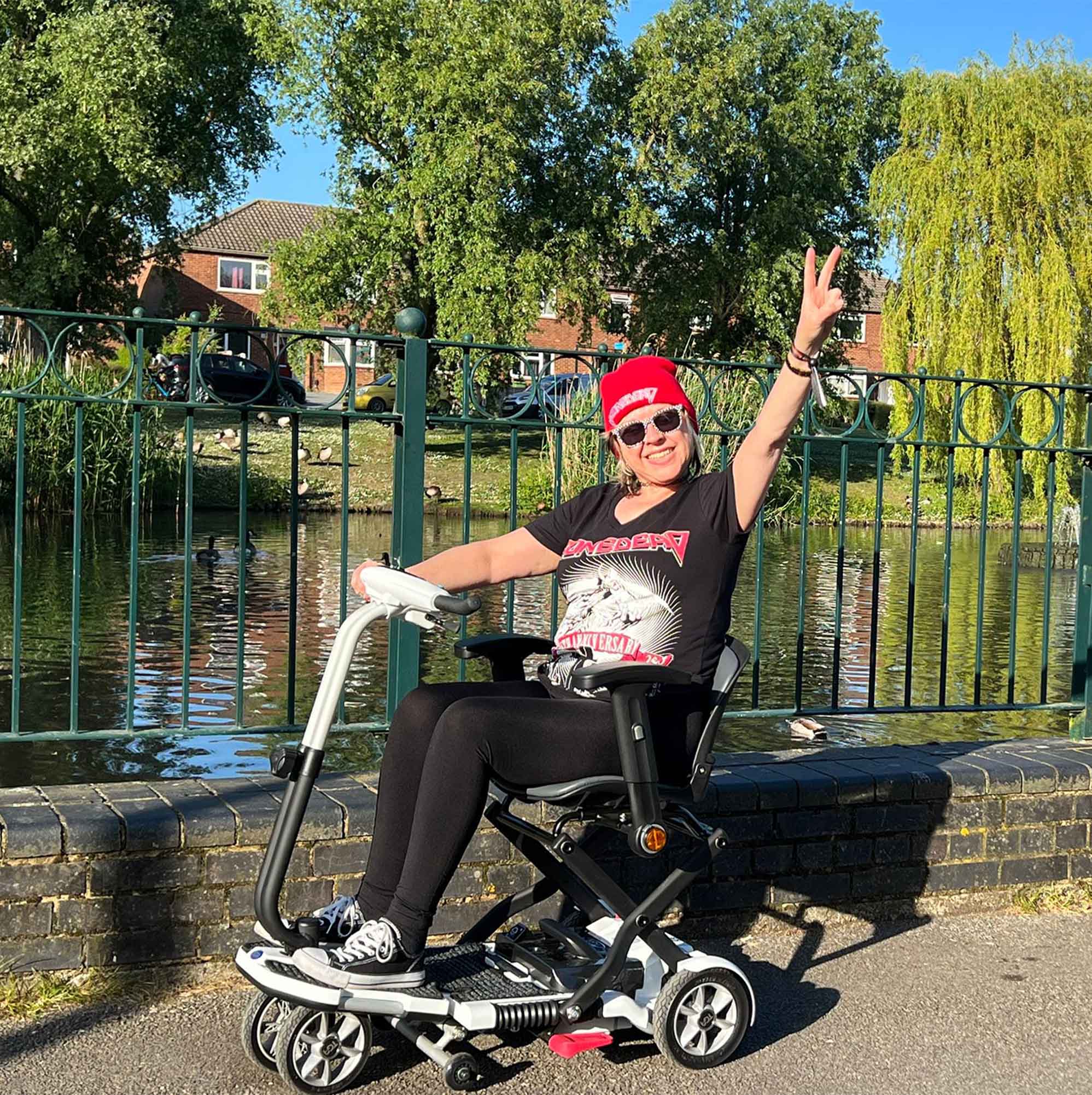Mobility scooter makes rock festivals fun again for Diane - TGA Mobility
